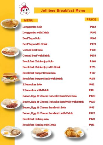 Jollibee Menu